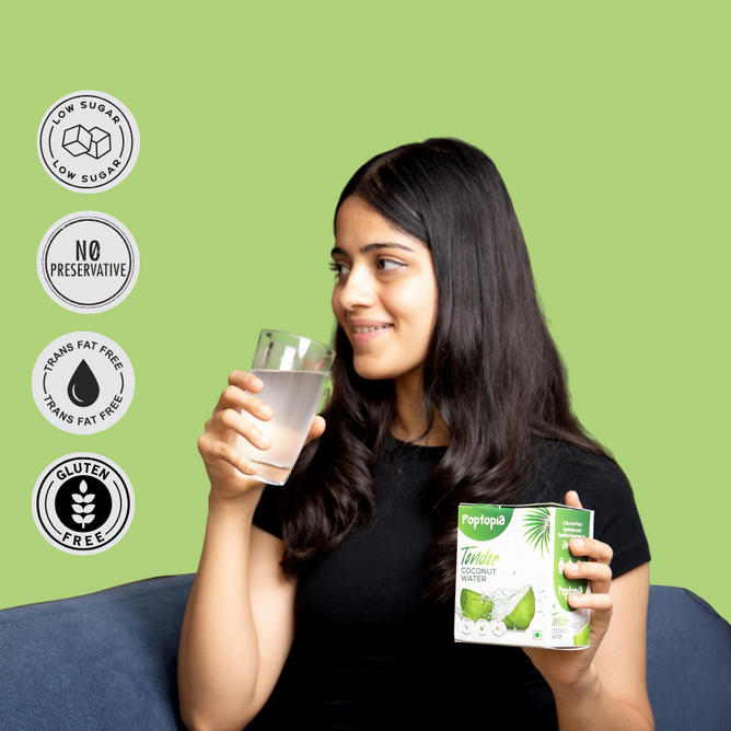 Poptopia Tender Coconut Water Powder Pack of 10