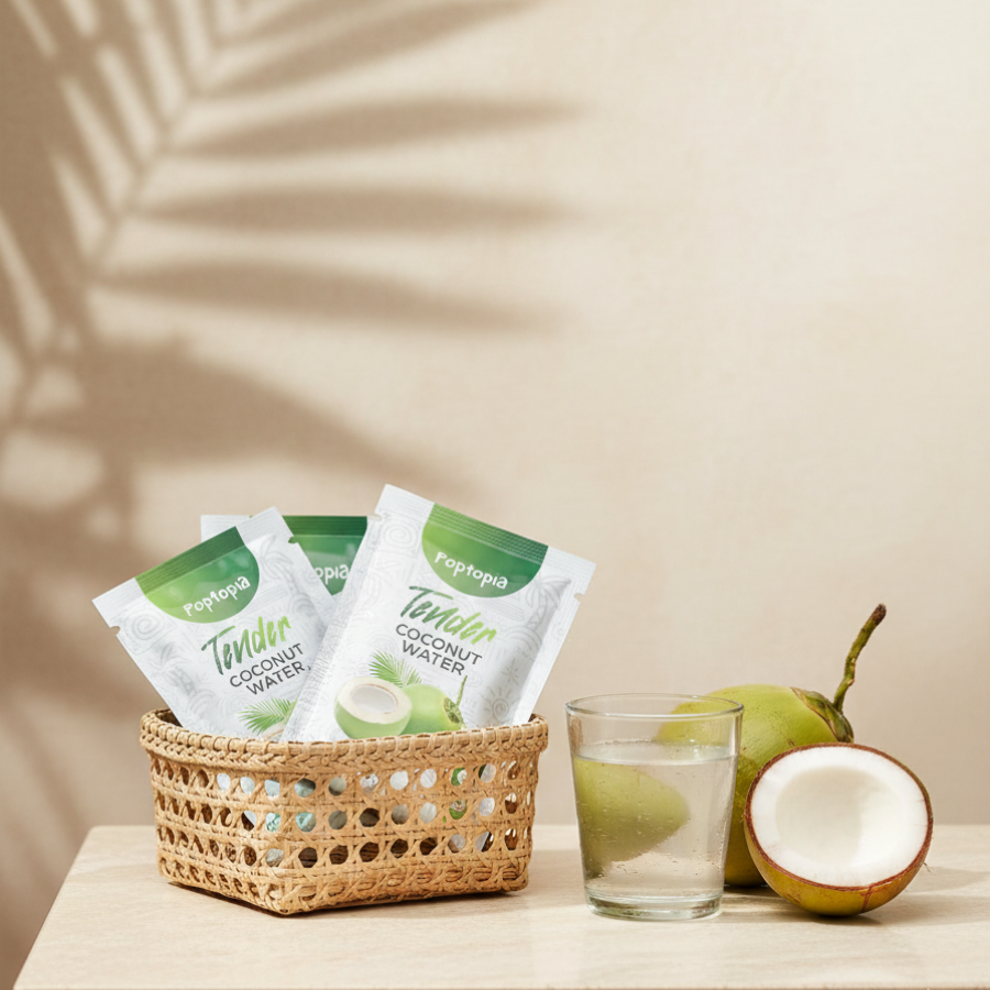 Poptopia Tender coconut water - Single Sachet